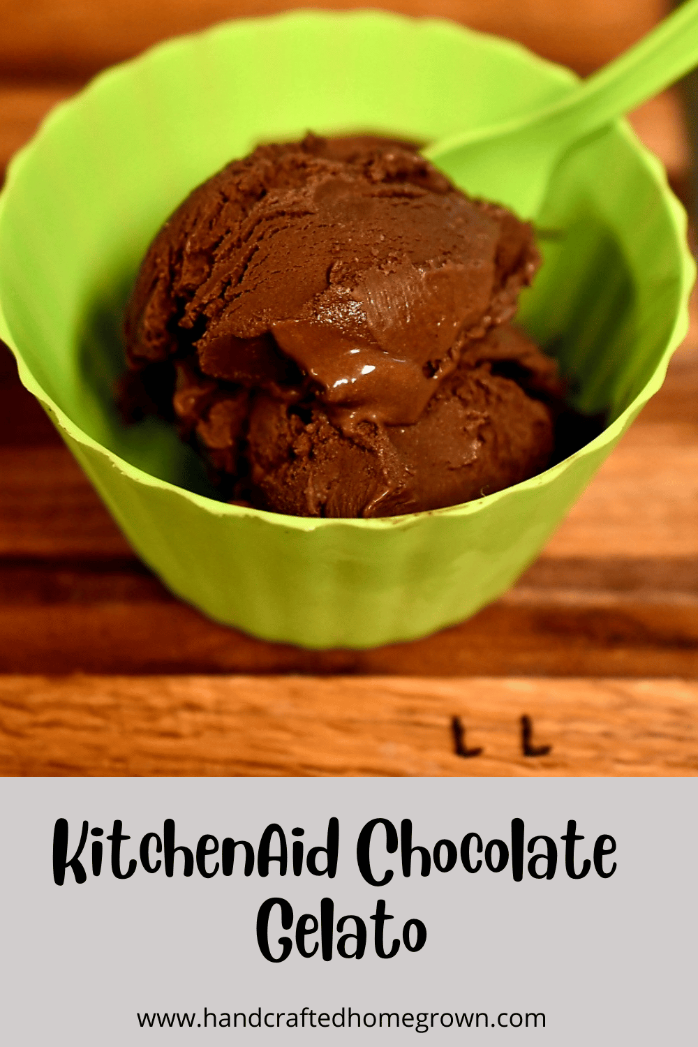 KitchenAid Chocolate Gelato - No Egg - Handcrafted Homegrown